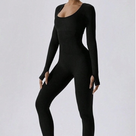 Hera Collection | Pants & Jumpsuits | Hera Collection Black Full Ribbed ...